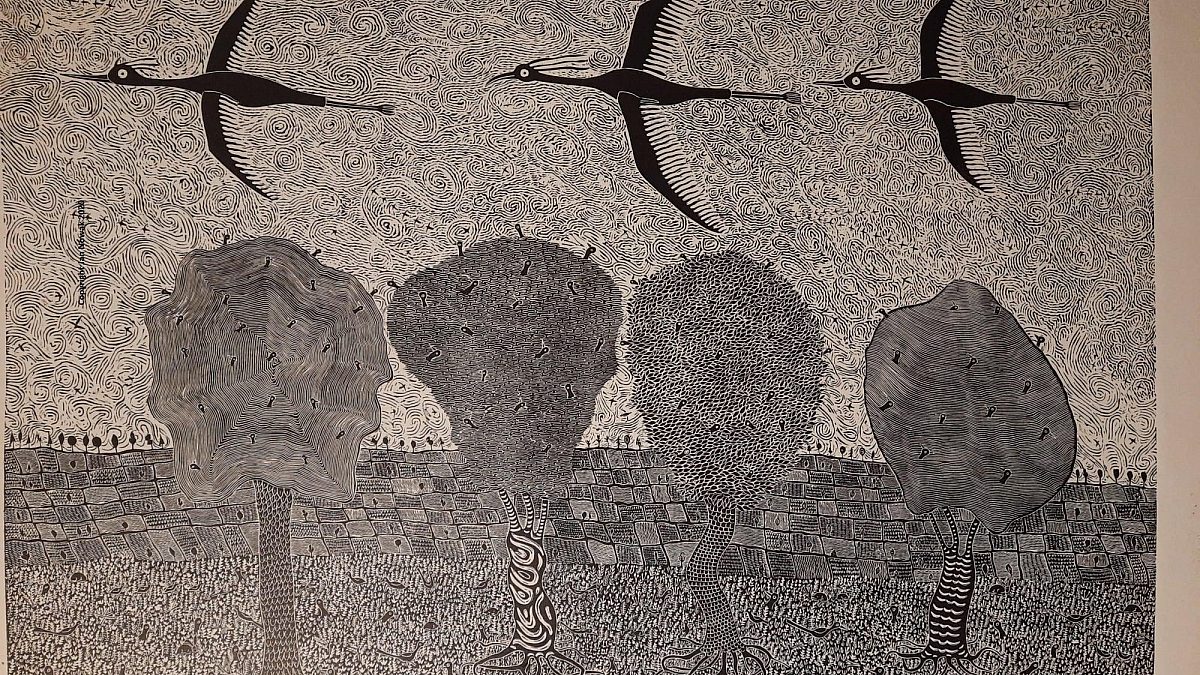 Jan Nowak żłobi linoryty w gumolicie. Grafiki katowiczanina wystawiano ...