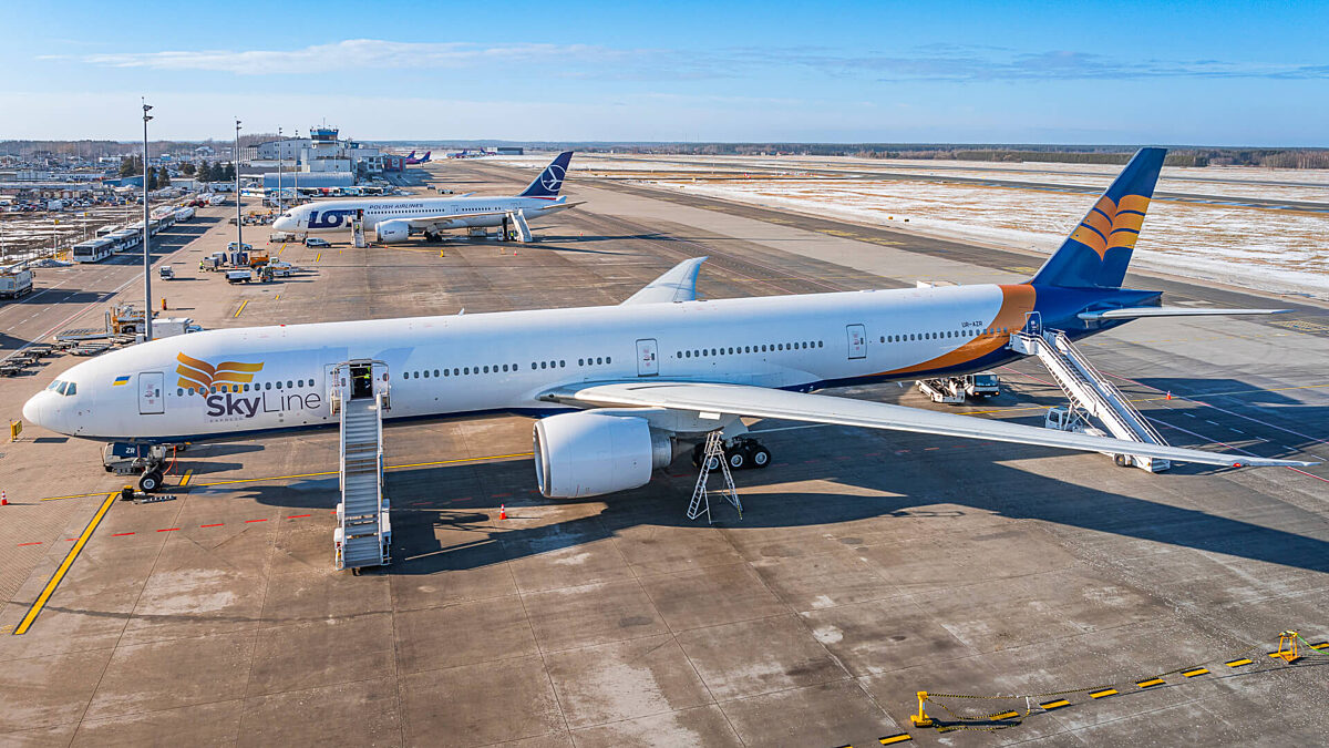 Pyrzowice. Nowy rekord na lotnisku w Pyrzowicach: Boeing 777-300ER Skyline Express poleciał na ...